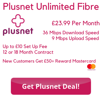 Plusnet Fibre Broadband ⋆ Best UK Deals ⋆ London Broadband